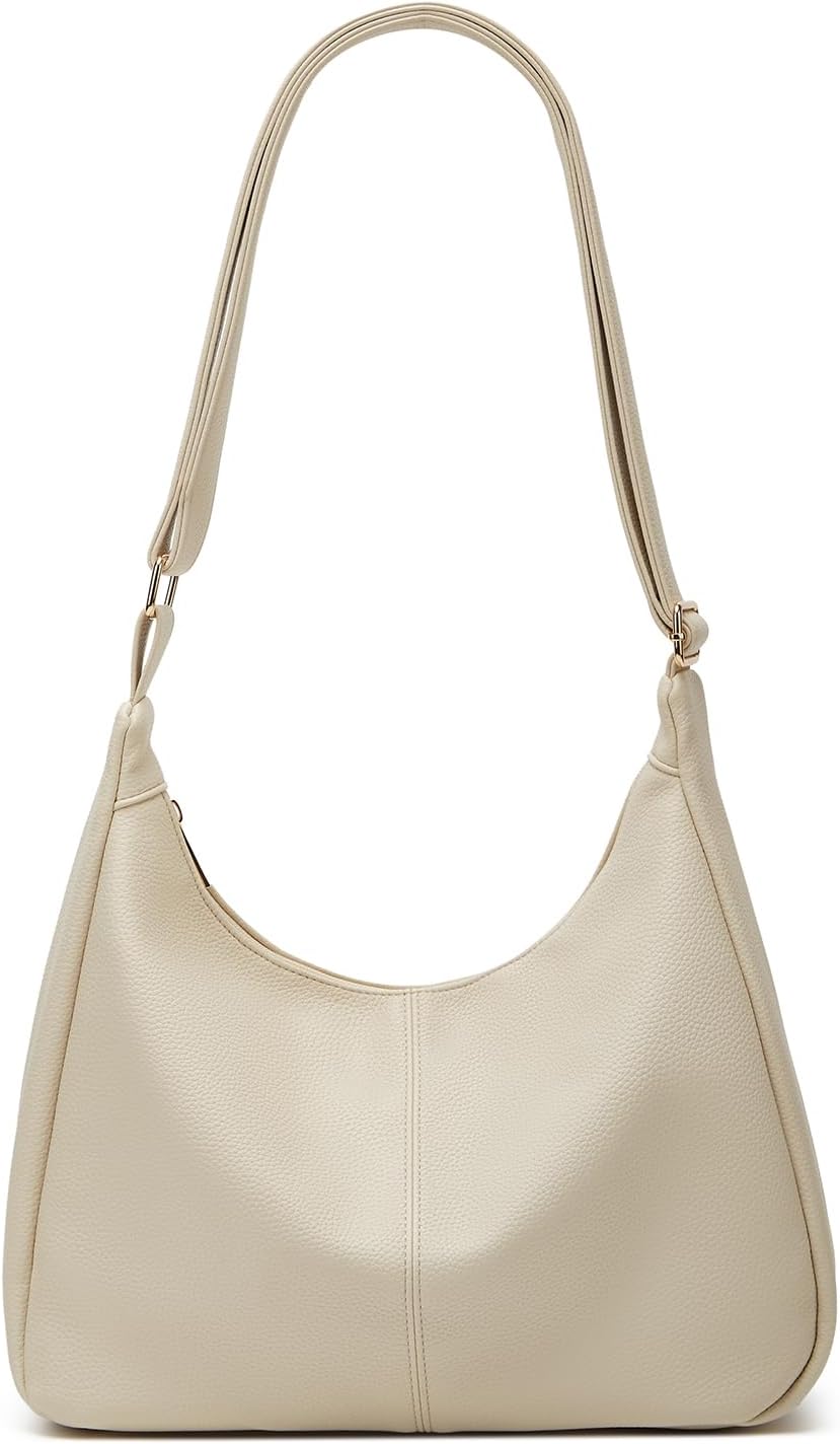 Amazon.com: Slouchy PU Leather Hobo Bags Women Trendy Underarm Shoulder ...