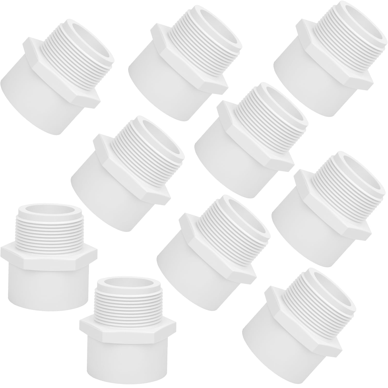Snapklik.com : 10Pack 1-1/2" PVC Male Adapter Pipe Fittings (Socket X ...