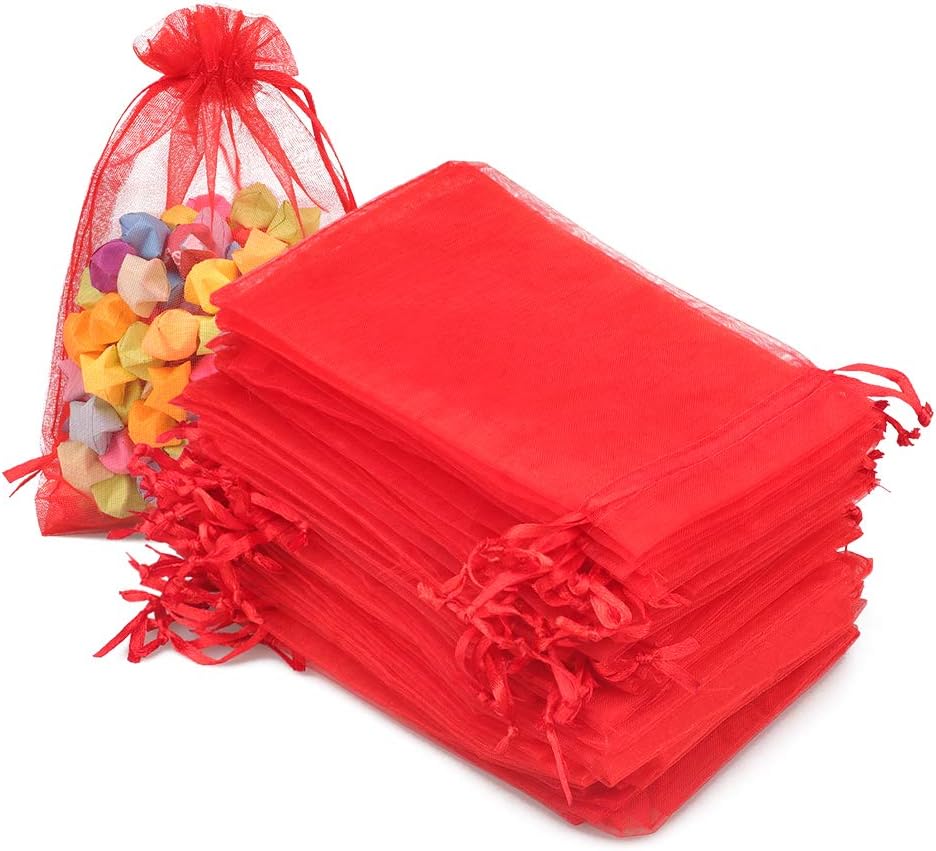 Amazon.com: 500 Pcs Organza Gift Bags Jewelry Bags Small Mesh Bags ...