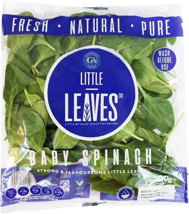 Fresh Baby Leaf Spinach Pack | Green spinach | Fresh Spinach | Fresh ...