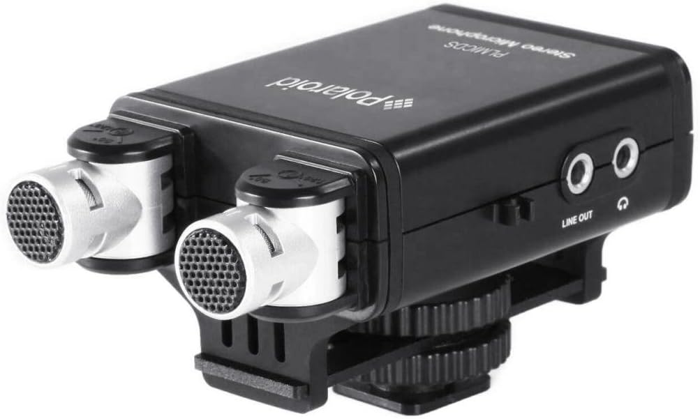 Amazon.com : Polaroid Professional Dual Stereo XY Condenser Microphone ...