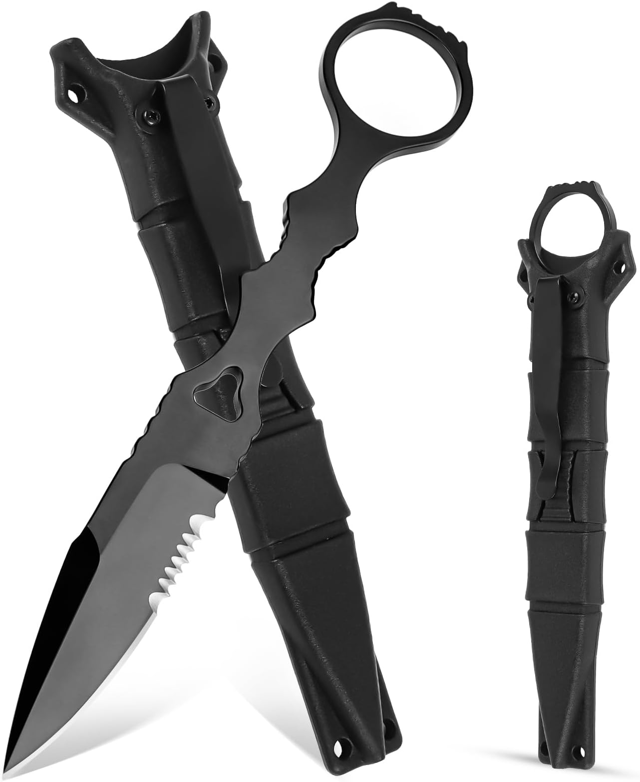 Fonyet Neck Knife Messer EDC Messer mit Kydex Scheide Outdoor Klein ...