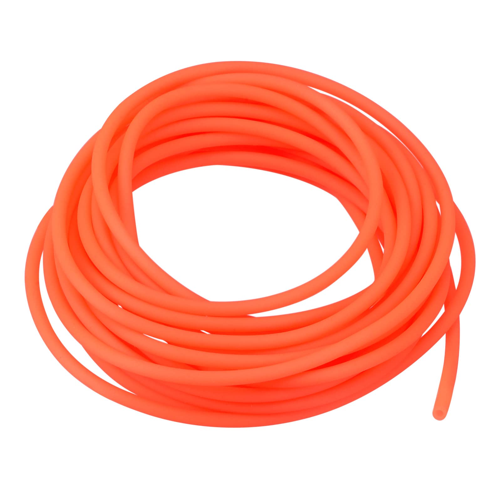 Amazon.com: MECCANIXITY Rubber Cord Tube 10ft 2mm Dia 1mm Hole Orange ...