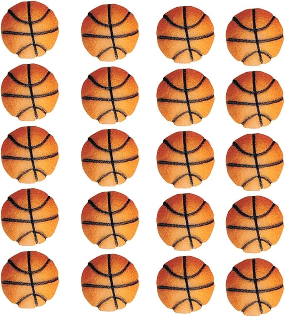 Amazon.com: 24 pc - Sport Theme Edible Sugar Cake Cupcake Cookie ...