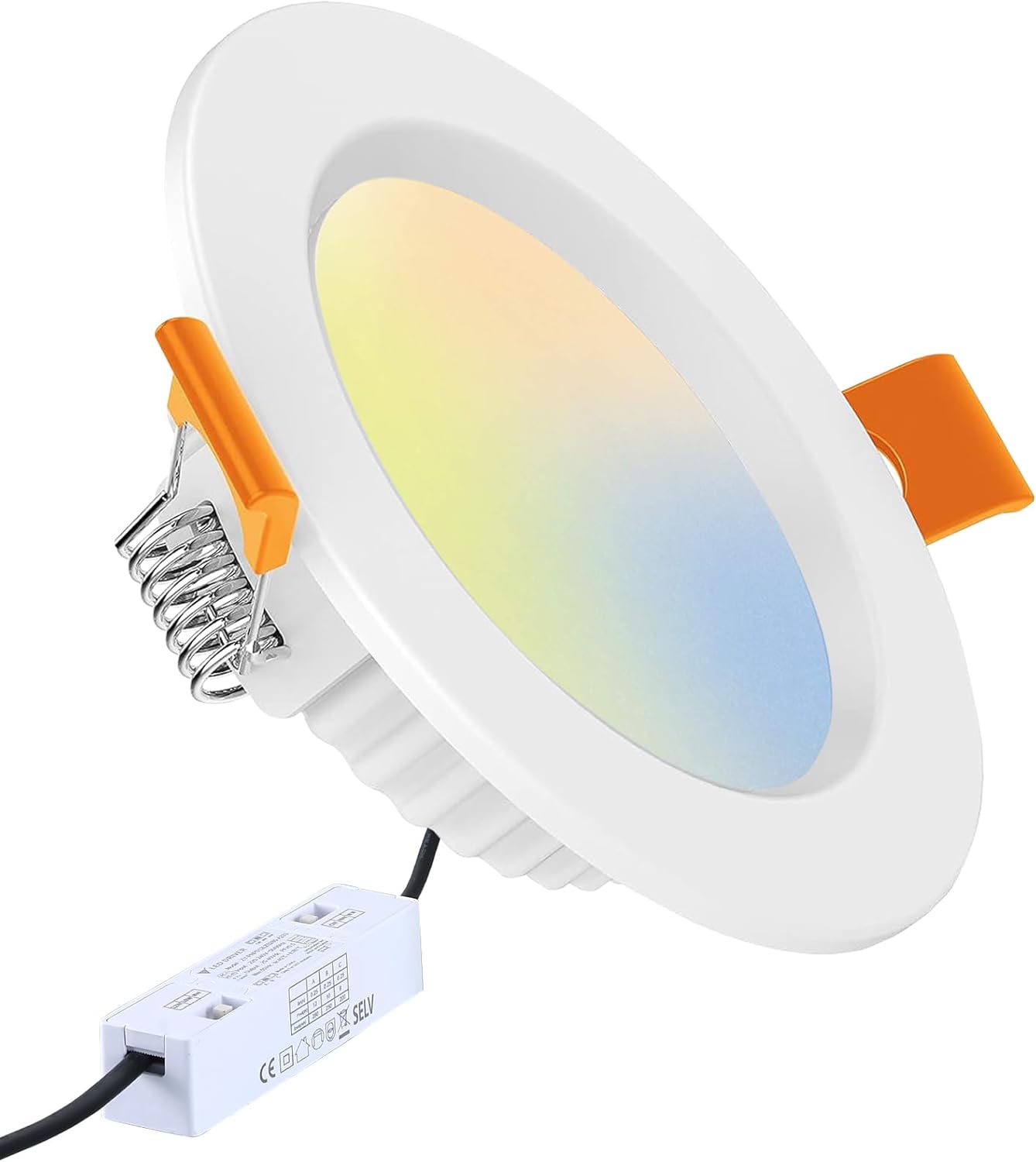 3CCT Selectable LED Recessed Ceiling Spotlights Ultra Slim 8W/10W/12W ...