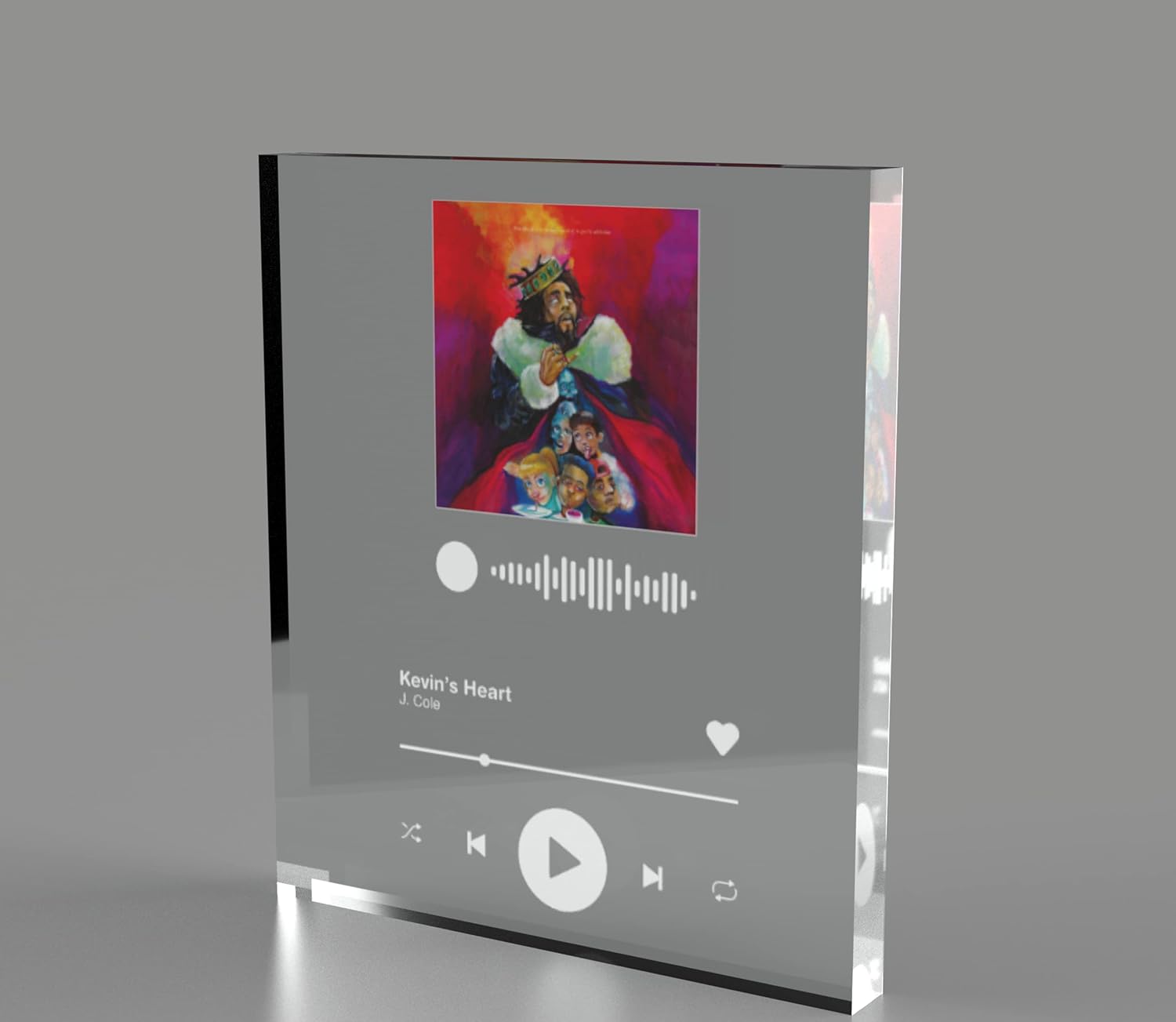 Active Window Films Personalised Song Plaque Block, Custom Music Lovers ...