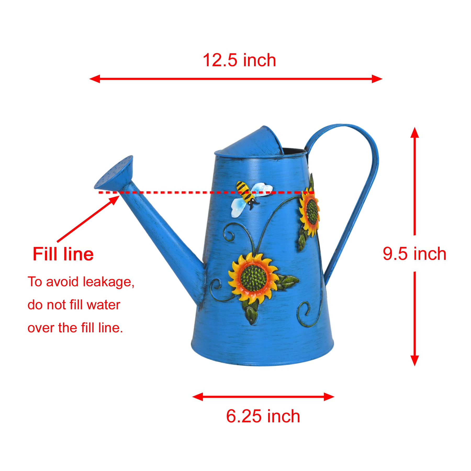 Watering Can With Water Drawing