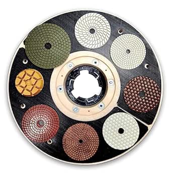 Concrete Polishing Plate for Swing Machines with 6 Pads (Pick Type of ...