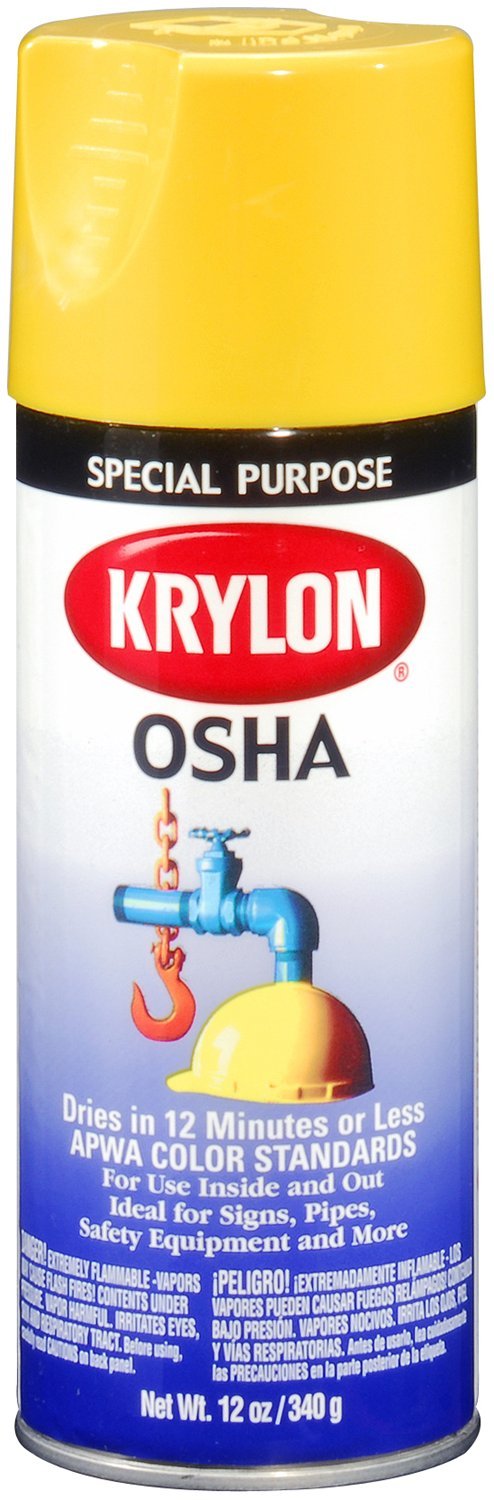 Amazon.com: 6-Pack of 12 oz Krylon K01813777 OSHA Safety Yellow APWA ...