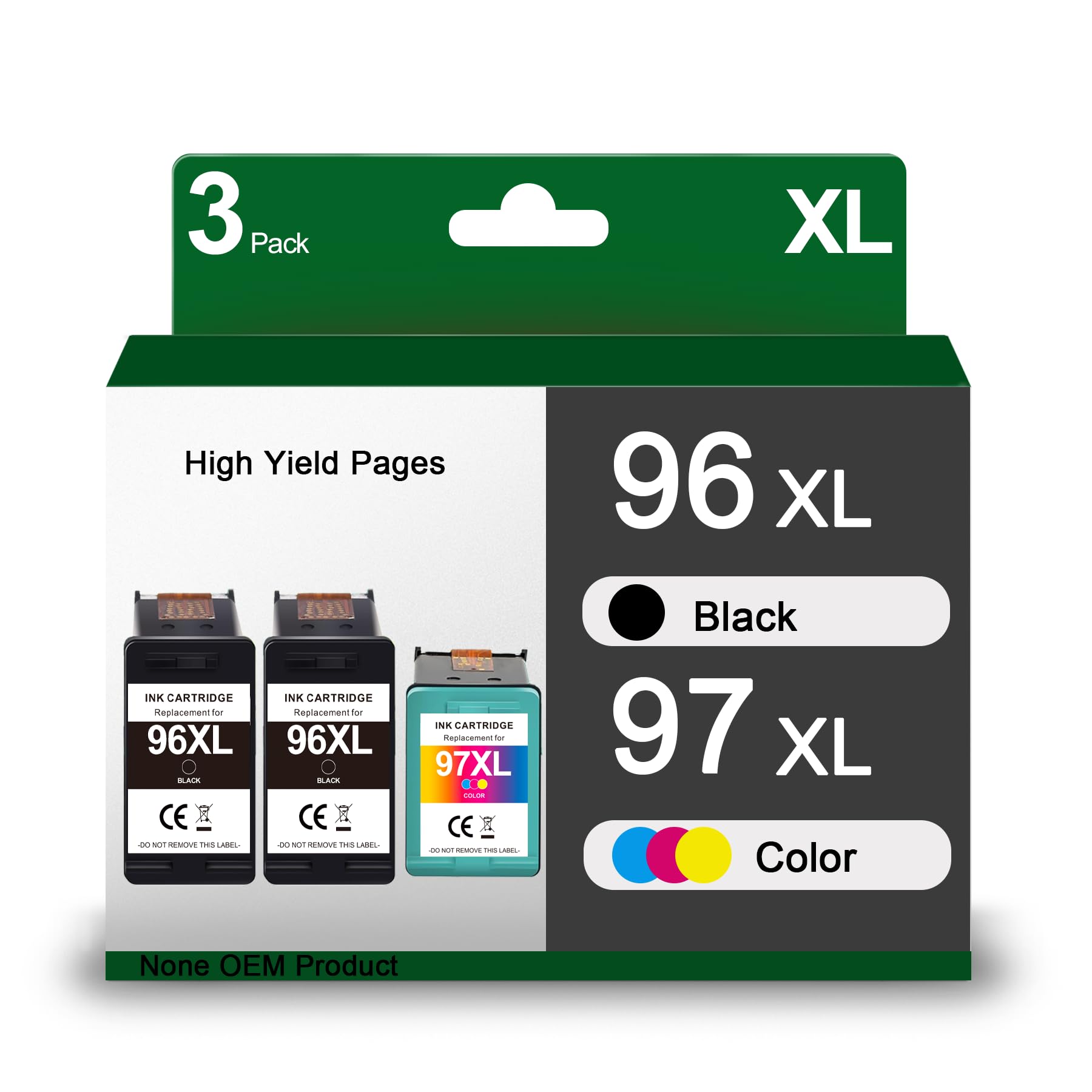 Amazon.com: 96 97 Black/Color Ink Cartridge Remanufactured for HP 96/97 ...