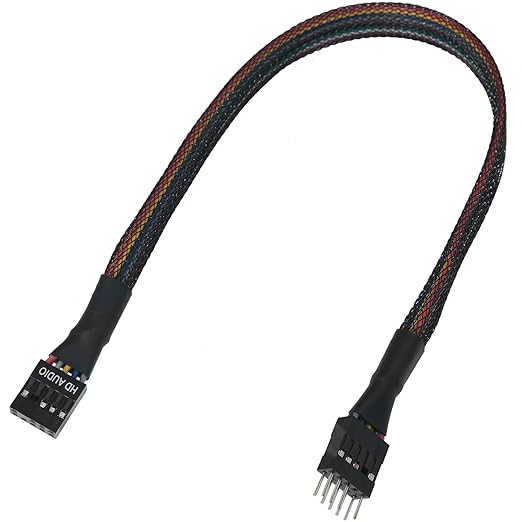 Amazon.com: LUORNG Computer Motherboard Front Audio Extension Cable ...