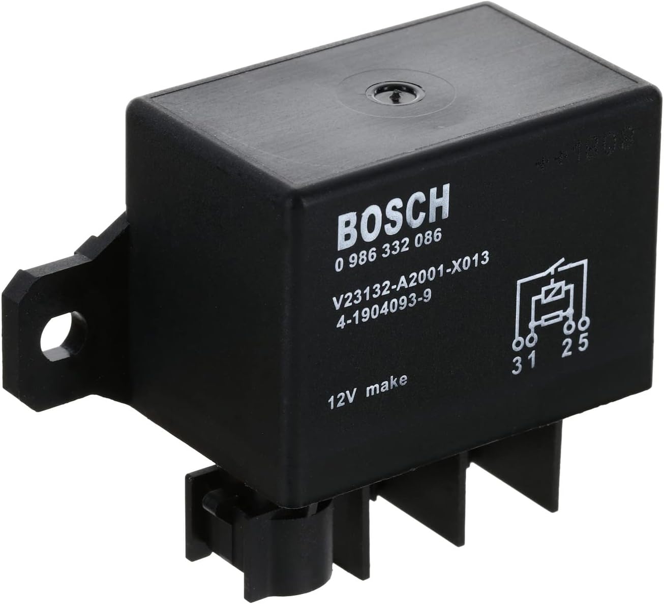 Amazon.com: BOSCH 0332002168 Normal Open Power Relay - Pins, 12 V, 75 A ...