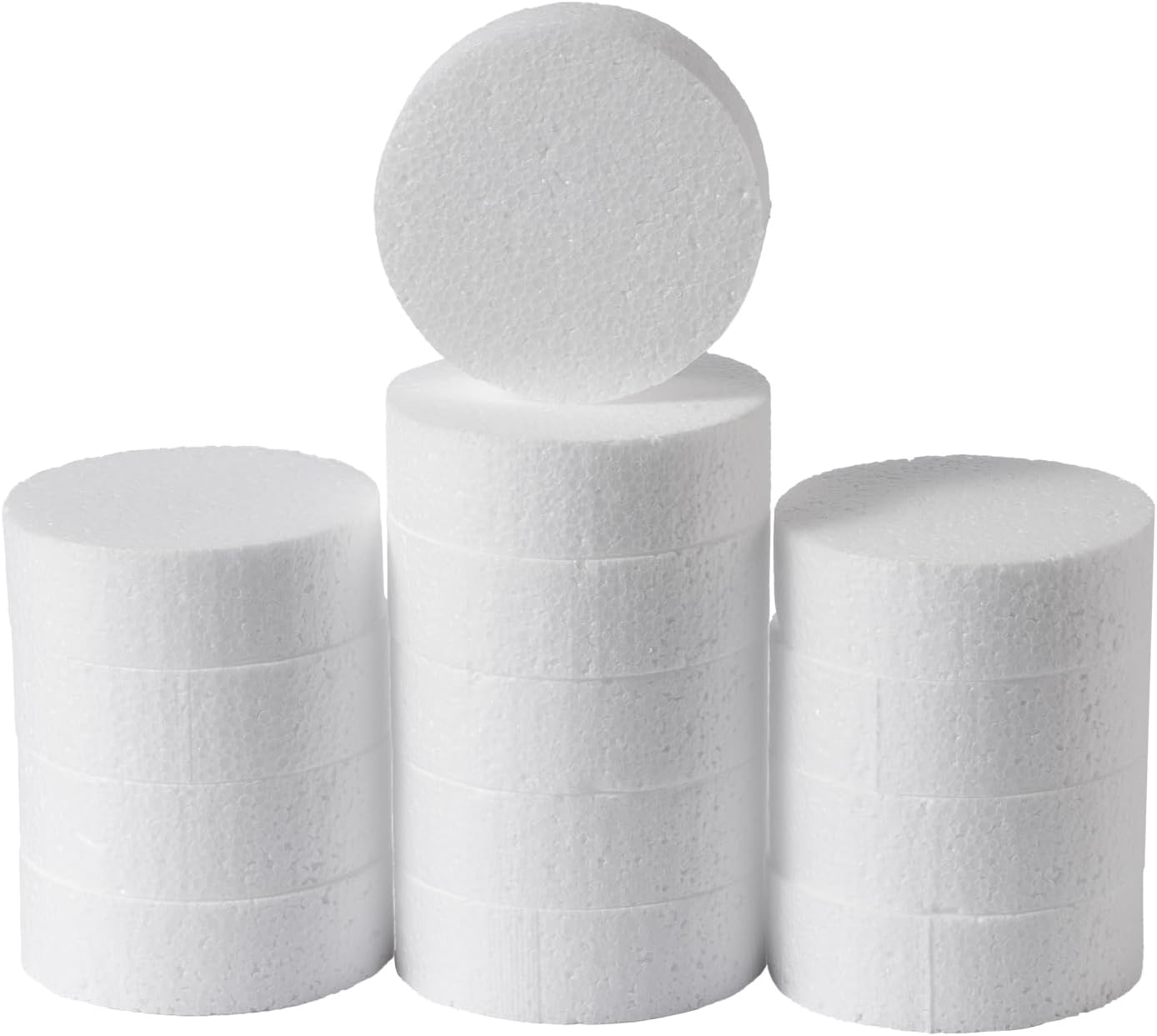 Amazon.com: YURN Craft 14-Pack 4 Inch Foam Circles, 1" Thick, Round ...