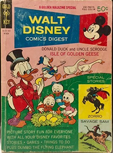 Walt Disney Comics Digest "Donald Duck and Uncle Scrooge Isle of Golden ...