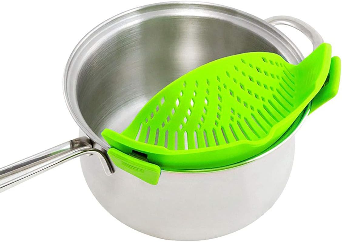 Denmate Snap N Strain Pot Strainer and Pasta Strainer - Adjustable ...