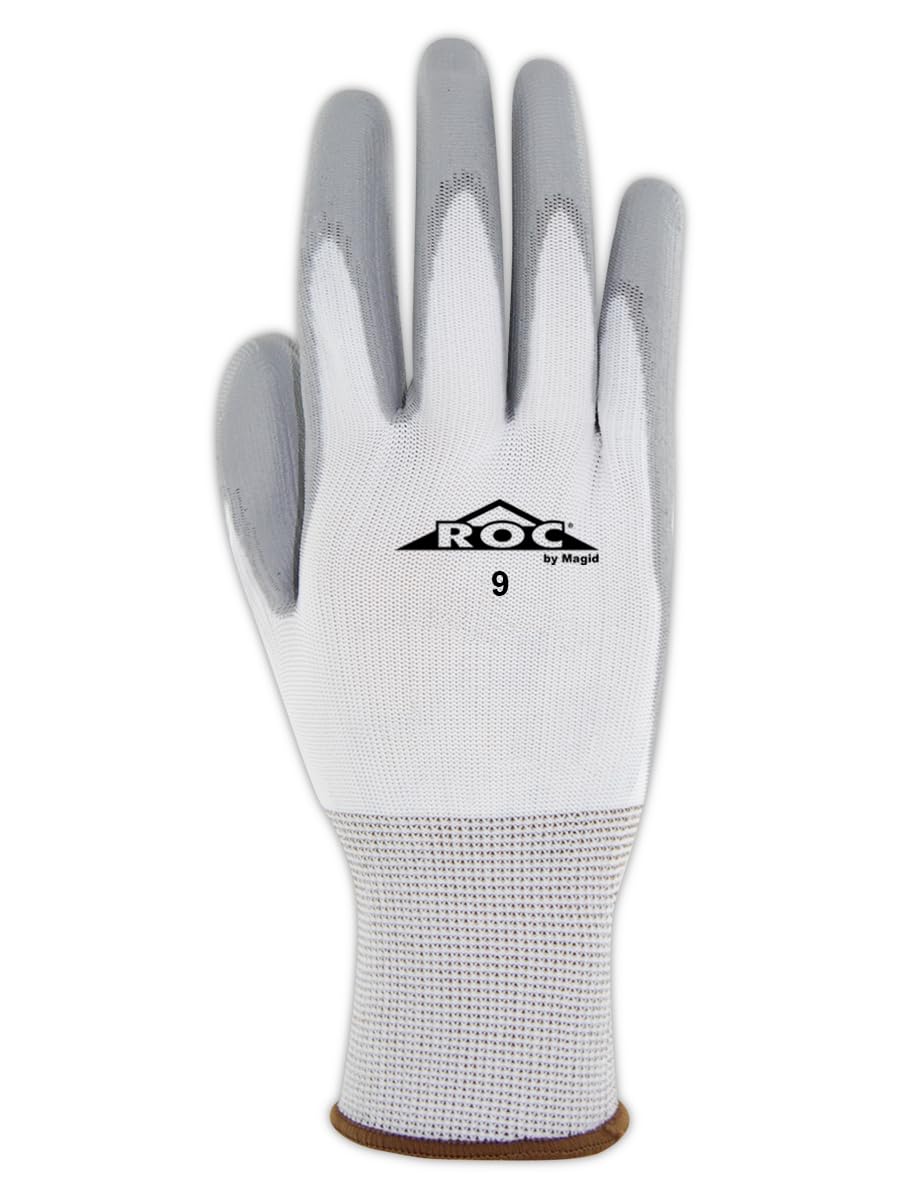 Snapklik.com : MAGID ROC Lightweight Polyurethane Palm Coated Work Gloves