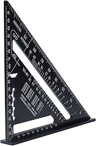 Amazon.com: Yctze Premium 7in Ruler and Carpenter - Aluminum ...