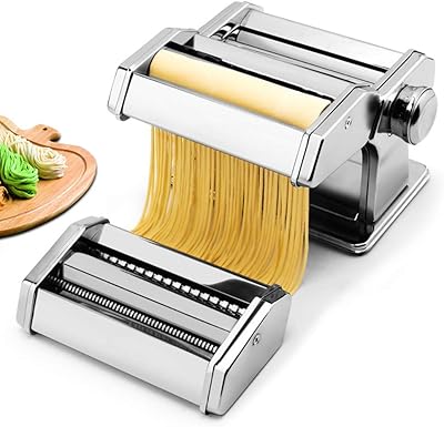 Pasta Maker - 150 Roller Pasta Machine - 2 in 1 Roller with Pasta ...