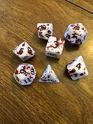 Amazon.com: FLASHOWL Vampire Dice Blood Dice D&D Dice Set with ...