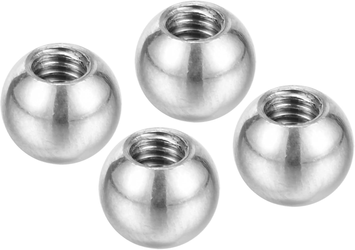 Amazon.com: PATIKIL M4x8mm Ball Nuts Knob, 4 Pack Female Thread 304 ...