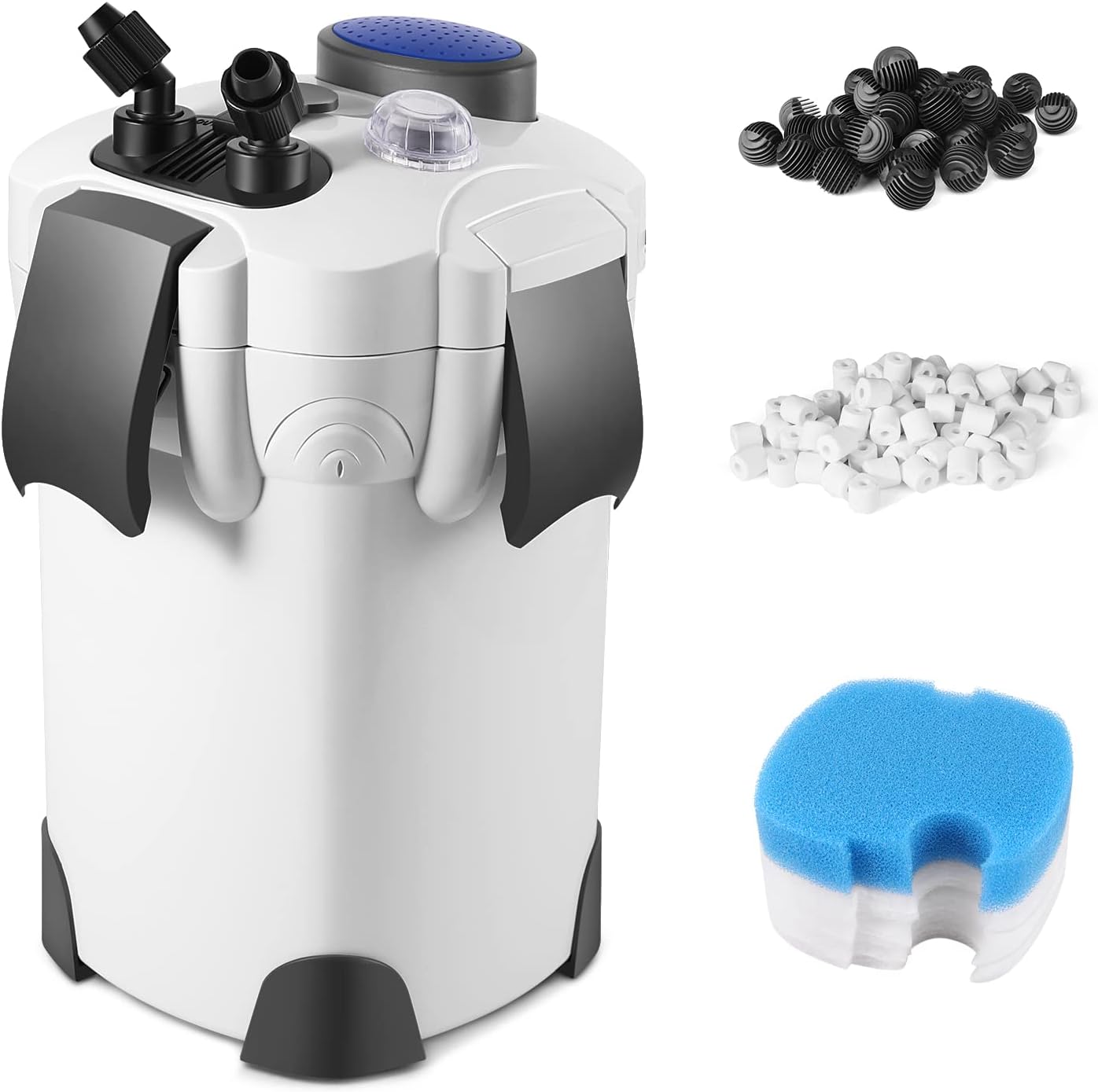 Flexzion Aquarium Canister Filter for up to 75 Gallon Fish Tank ...