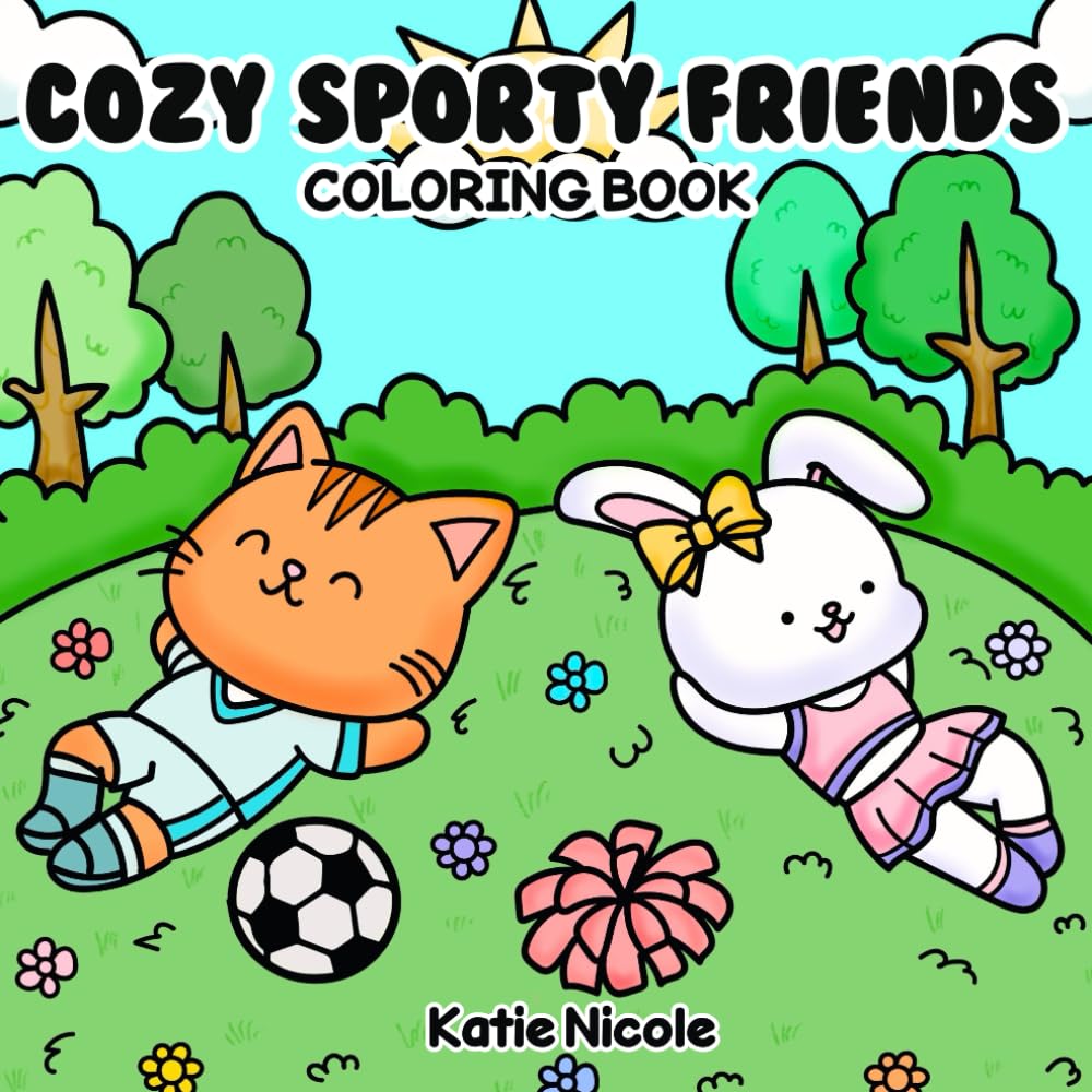 Amazon.com: Cozy Sporty Friends: Coloring Book: 9798341179899: Nicole ...