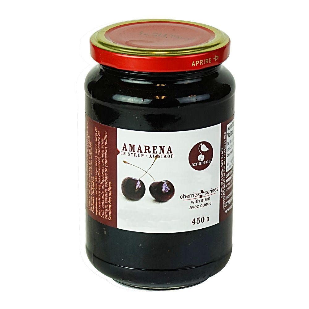 Amarena Dark Cherries in Syrup with Stem - 450g : Amazon.ca: Grocery ...