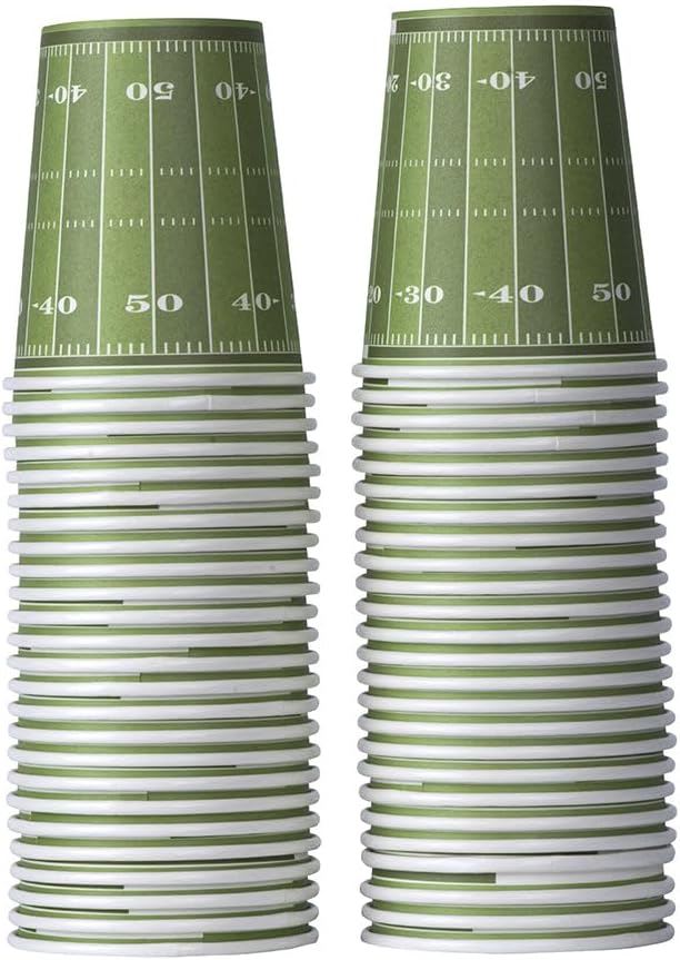 Amazon.com: Hammont Football Cups- 9oz Disposable Foot Ball Cups ...