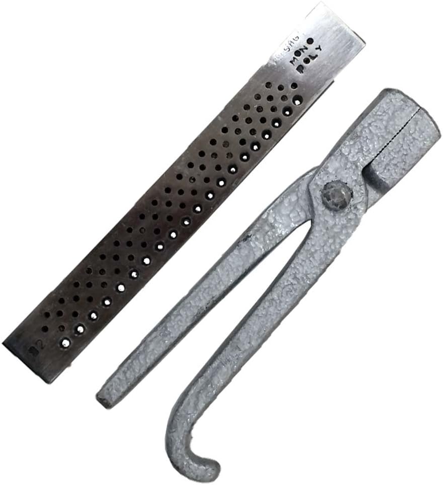 Amazon.com: BENCH WIZARD 8" Wire Draw Plate & Forged Steel Tong Set ...