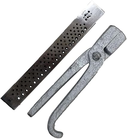 Amazon.com: BENCH WIZARD 8" Wire Draw Plate & Forged Steel Tong Set ...