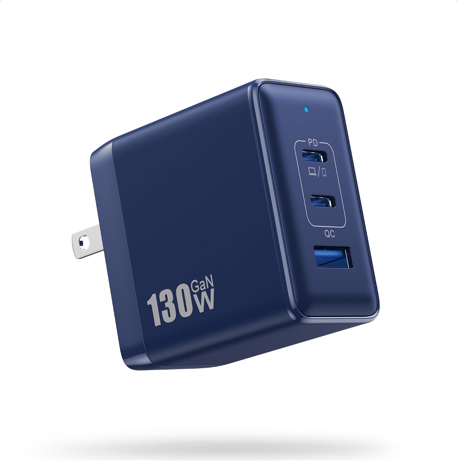 Amazon.com: 130W USB C Charger Block,3-Port GaN Fast Charger,Compact ...