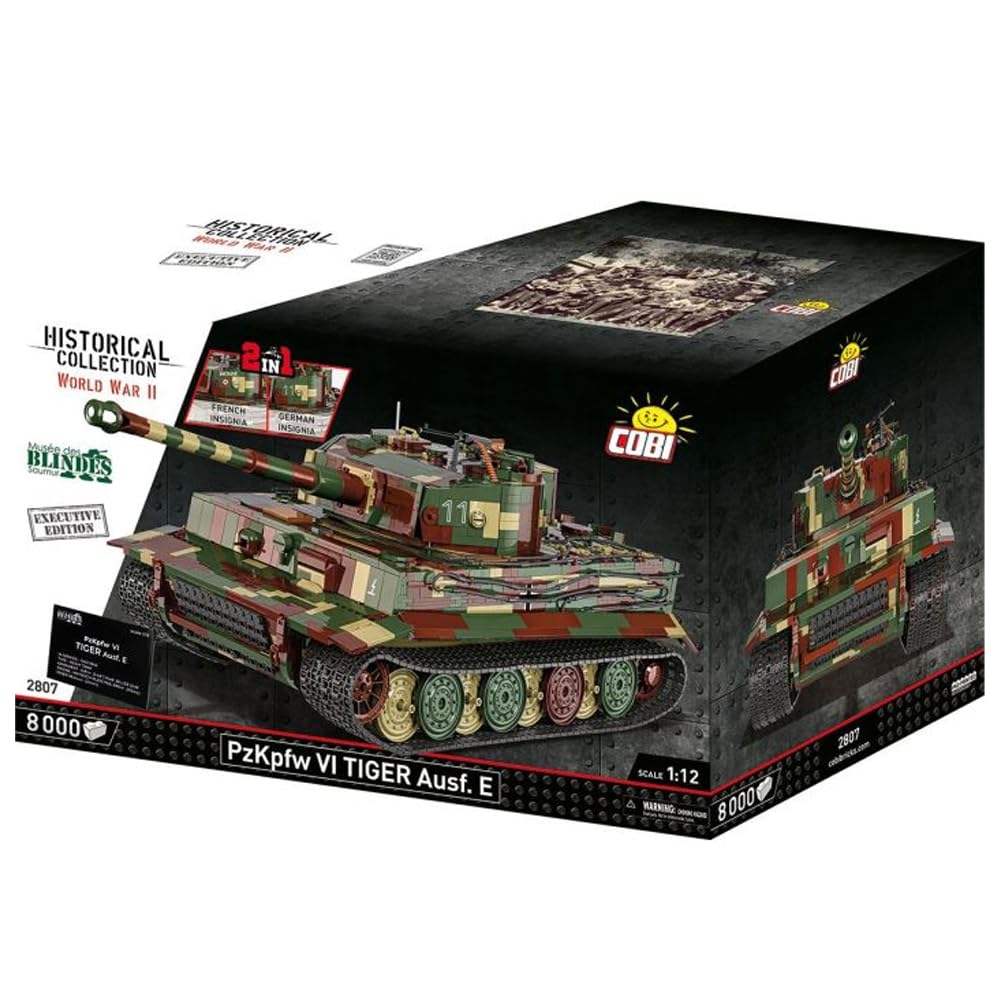 Amazon.com: COBI The Tank Museum PzKpfw VI Tiger 131" 1:12 Scale Tank ...