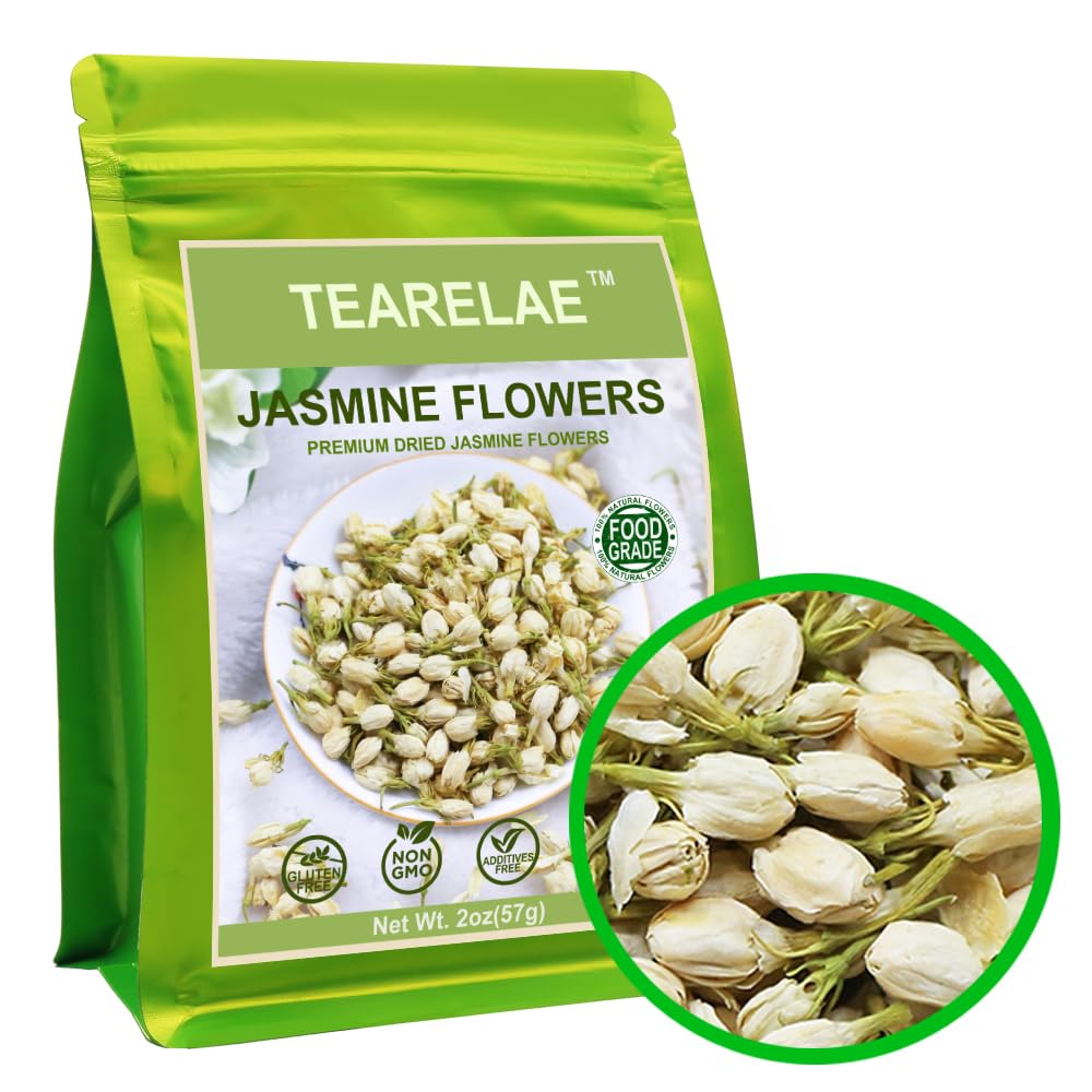 Amazon.com : TEARELAE - Dried Jasmine Flowers Bud - Edible Flowers For ...