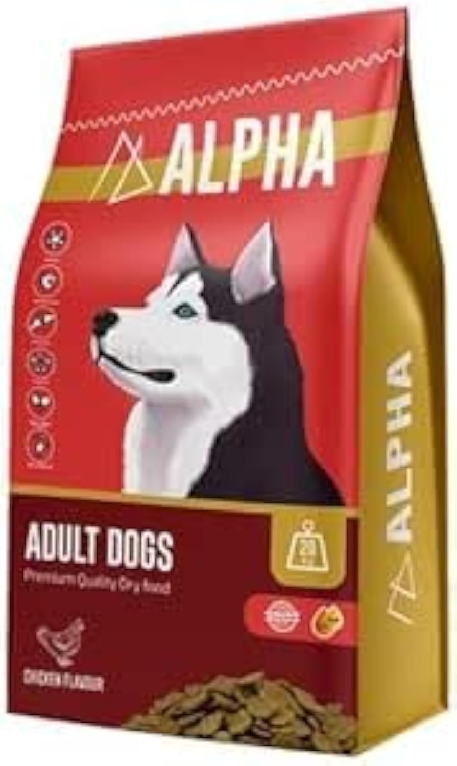 ALPHA DRY FOOD FOR ADULT DOGS (CHICKEN 20KG): Buy Online at Best Price ...