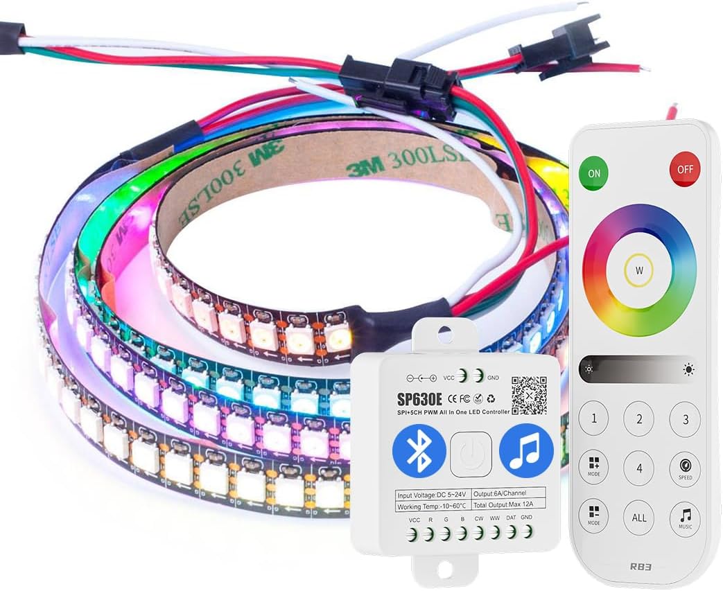 Amazon.com: BTF-LIGHTING WS2812B RGB ECO LED Strip, Chasing Effects ...