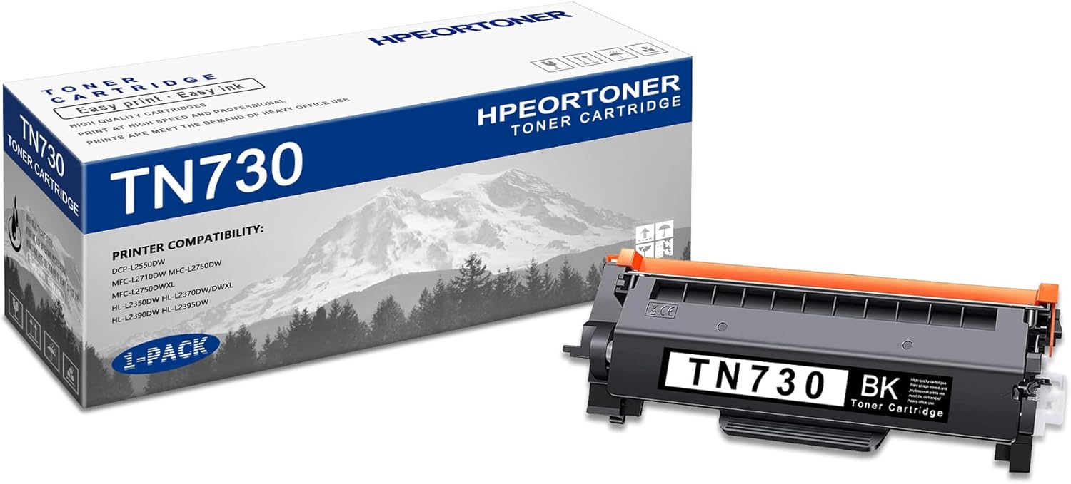 Amazon.com: 1 PK TN730 Black Toner Cartridge 1,500 pages High-Yield ...