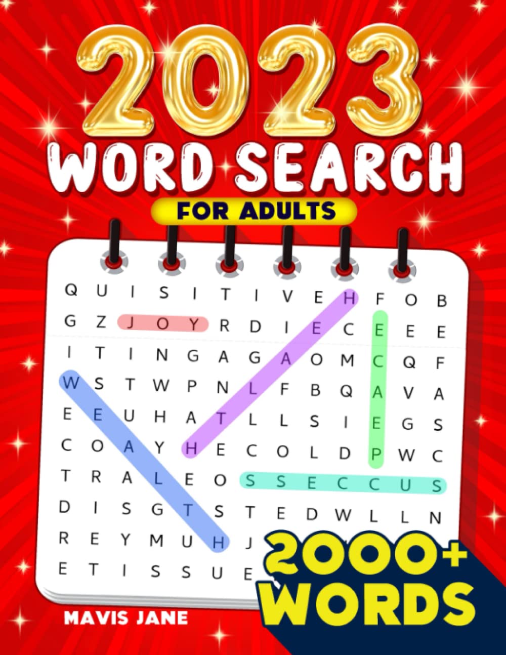2023 Word Search Book: Easy Wordfind Puzzles Entertaining Books for ...