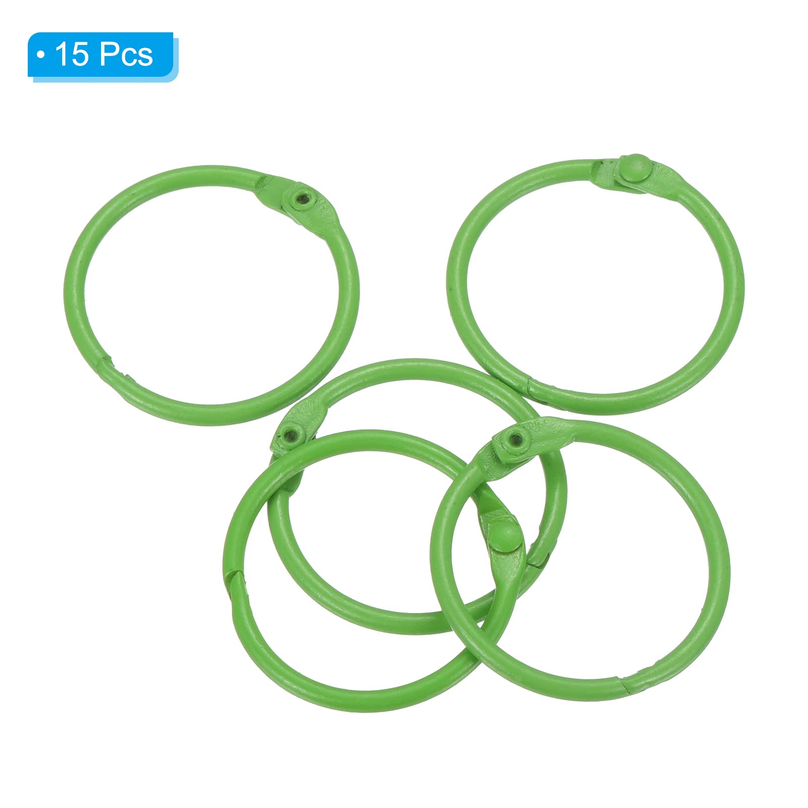 Metal Ring Metal Loose Leaf Binder Rings - 1-Inch Diameter Flash Card ...