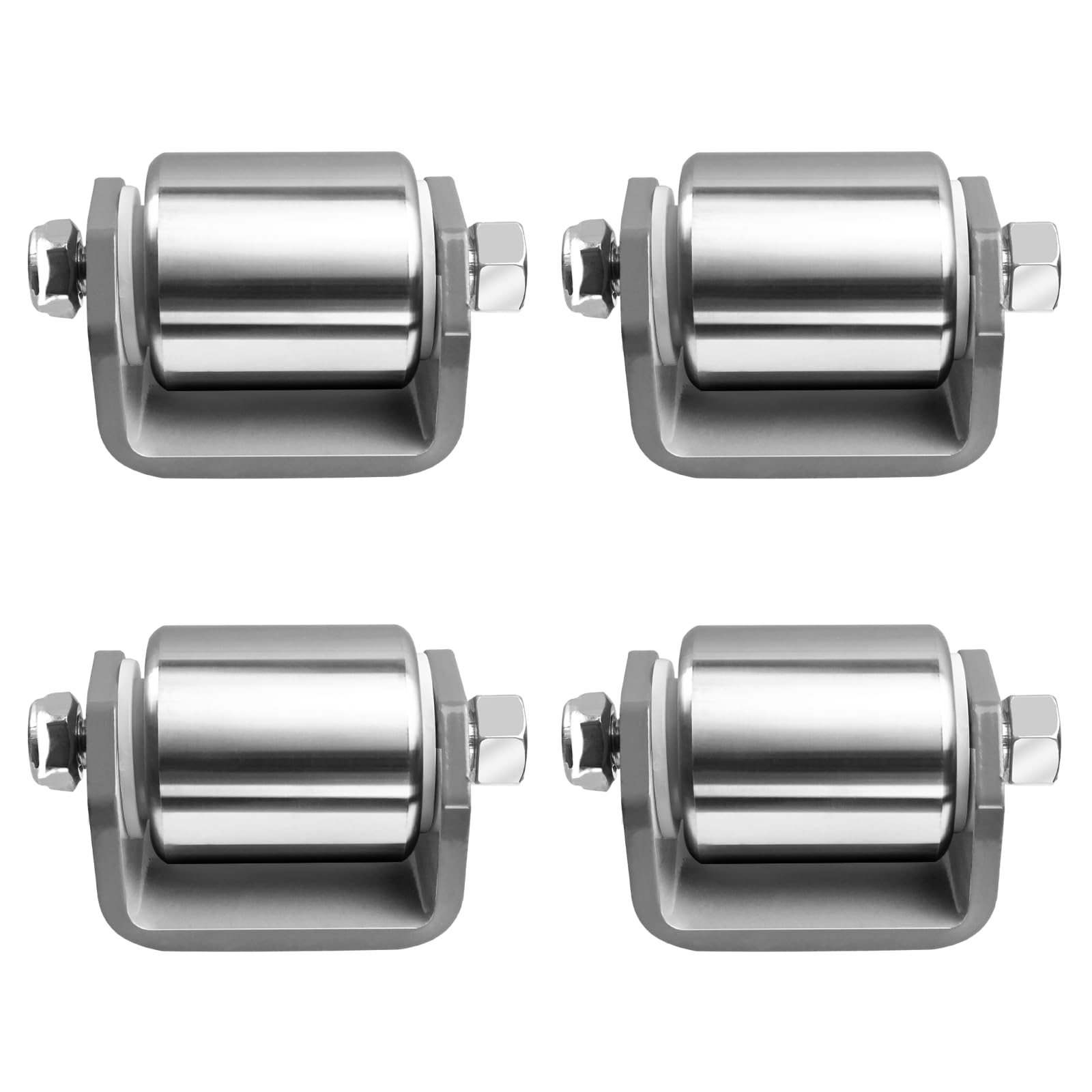 Snapklik.com : 4 Pcs Steel Micro Rollers, 2 Inches Roller Heavy Duty ...