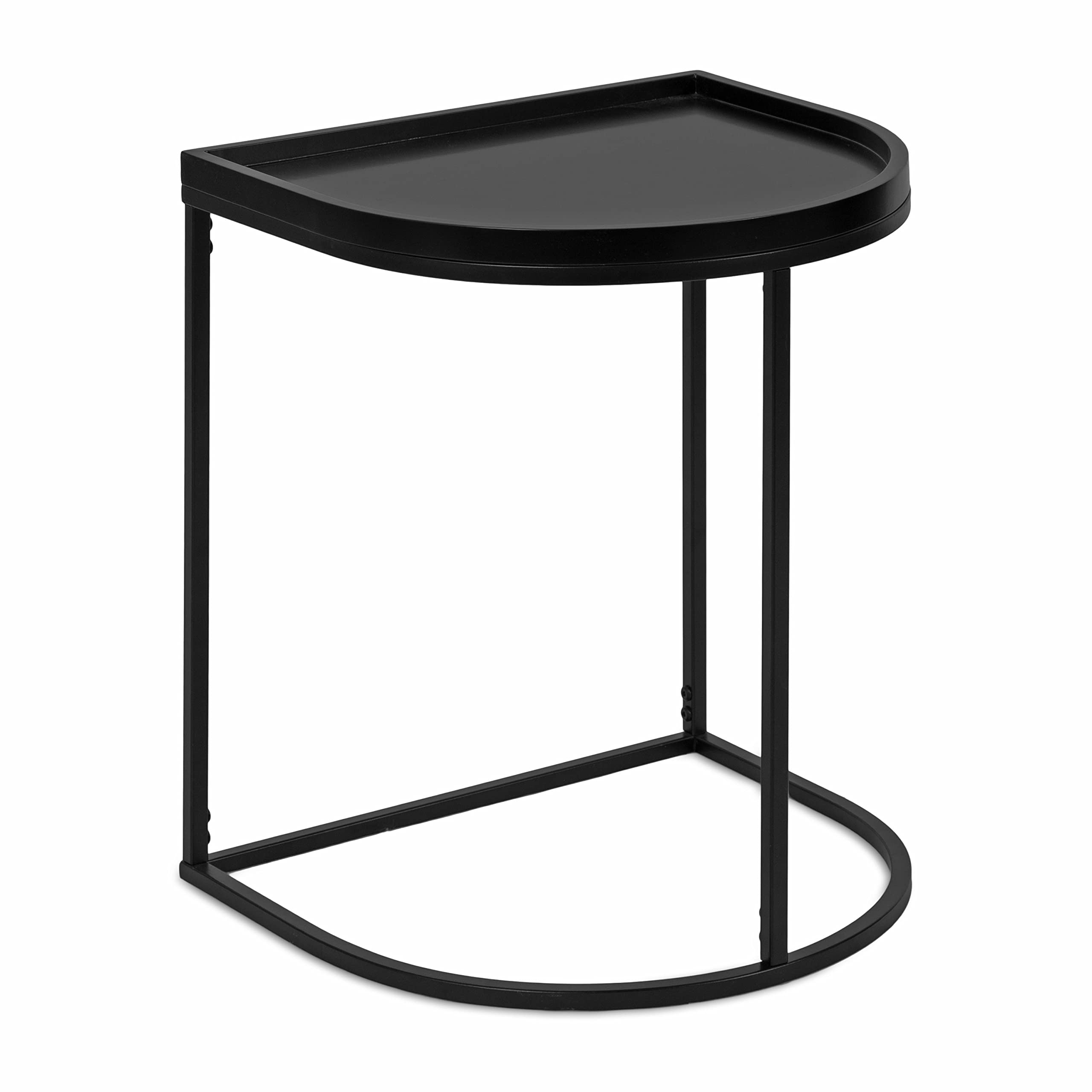 Amazon.com: Kate and Laurel Dorrah Modern Half-Circle Side Table, 18 x ...