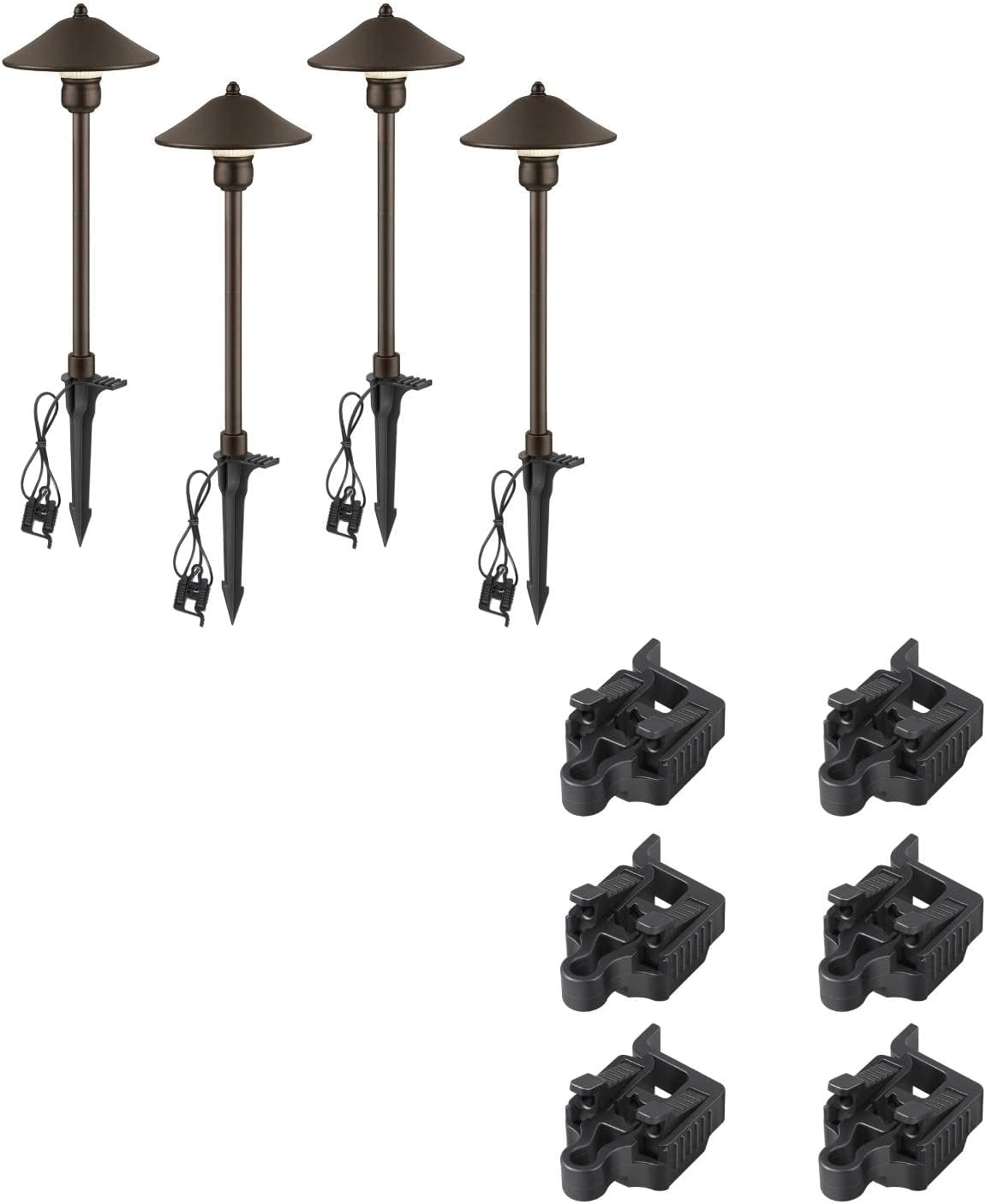 EDISHINE 6-Pack Low Voltage Wire Connector, Landscape Lighting Cable ...