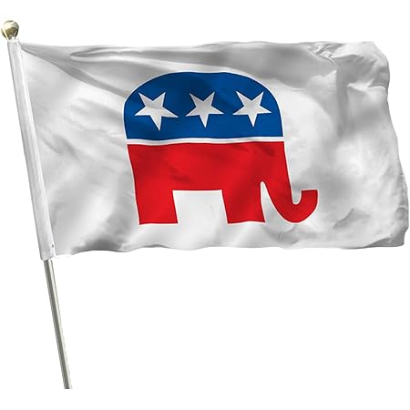 Amazon.com : ANLEY Fly Breeze 3x5 Foot Republican Party Flag - Vivid ...
