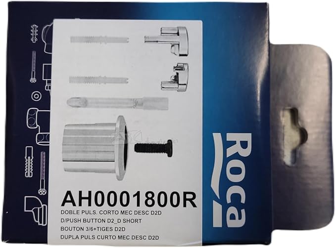 Roca D2D Dual Flush Push Button with Threaded Rods Chrome AH0001800R Short : Amazon.co.uk: DIY ...
