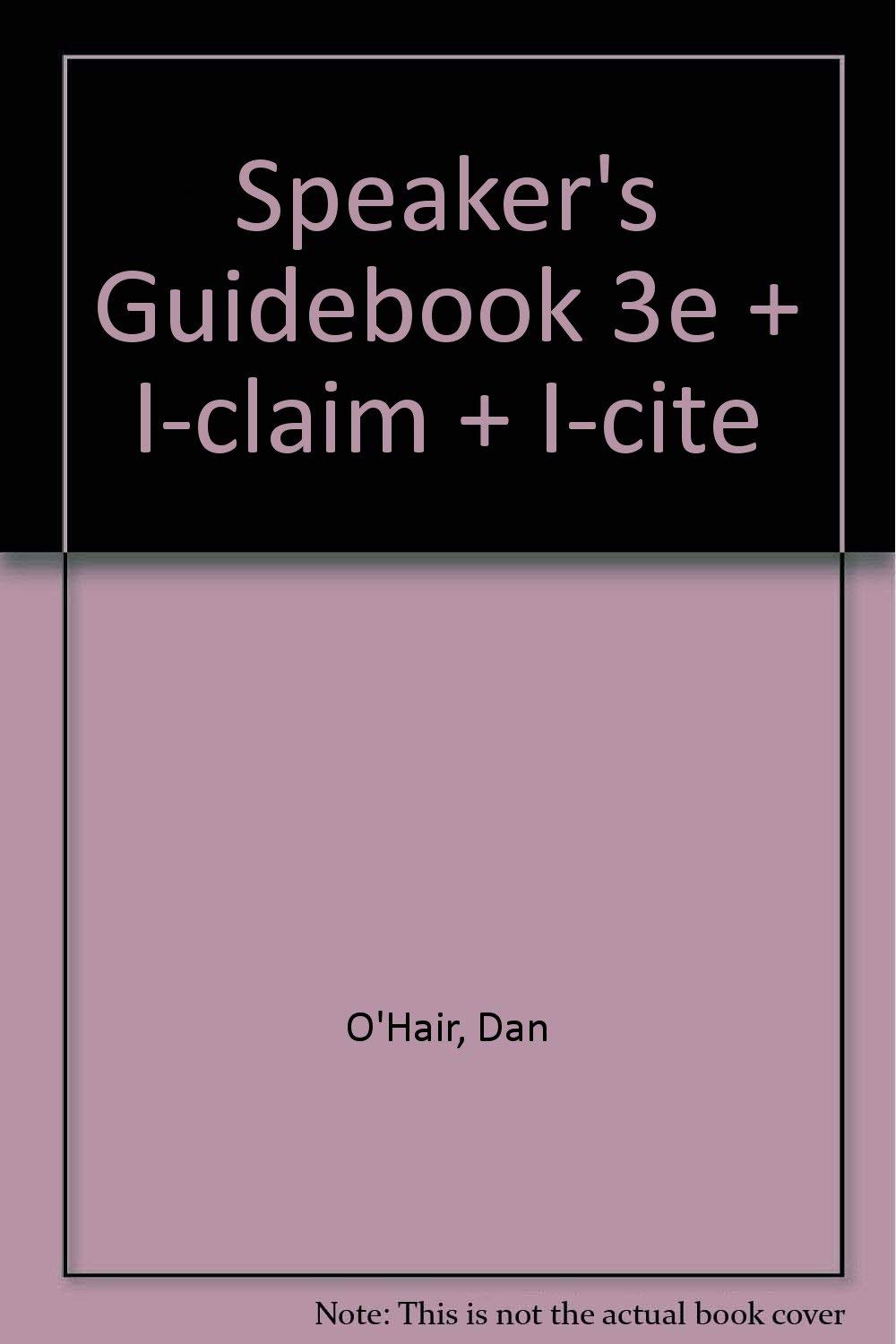 Buy Speaker's Guidebook 3e + I-claim + I-cite Book Online at Low Prices ...