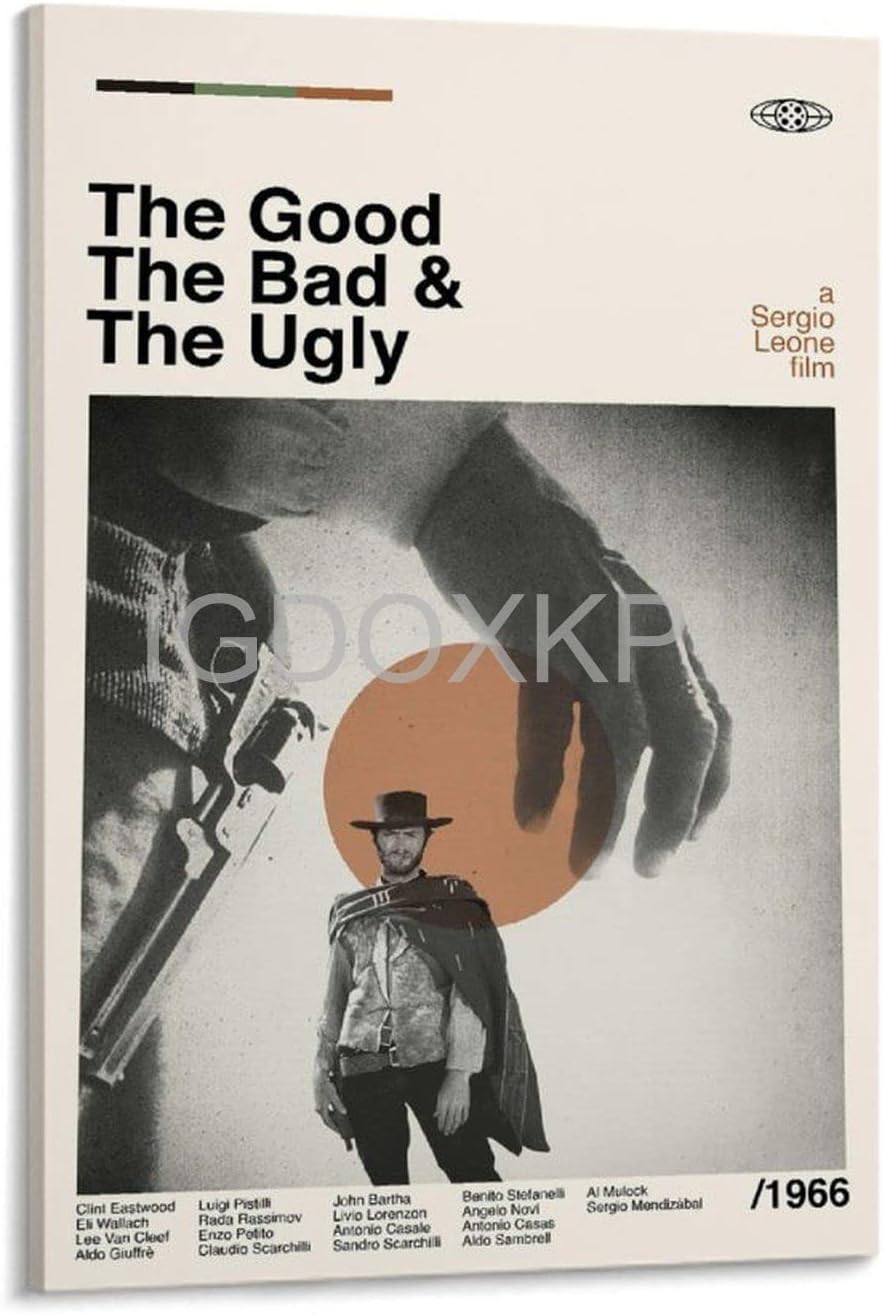 Amazon.com: The Good, The Bad and The Ugly - Minimalist Poster - Retro ...
