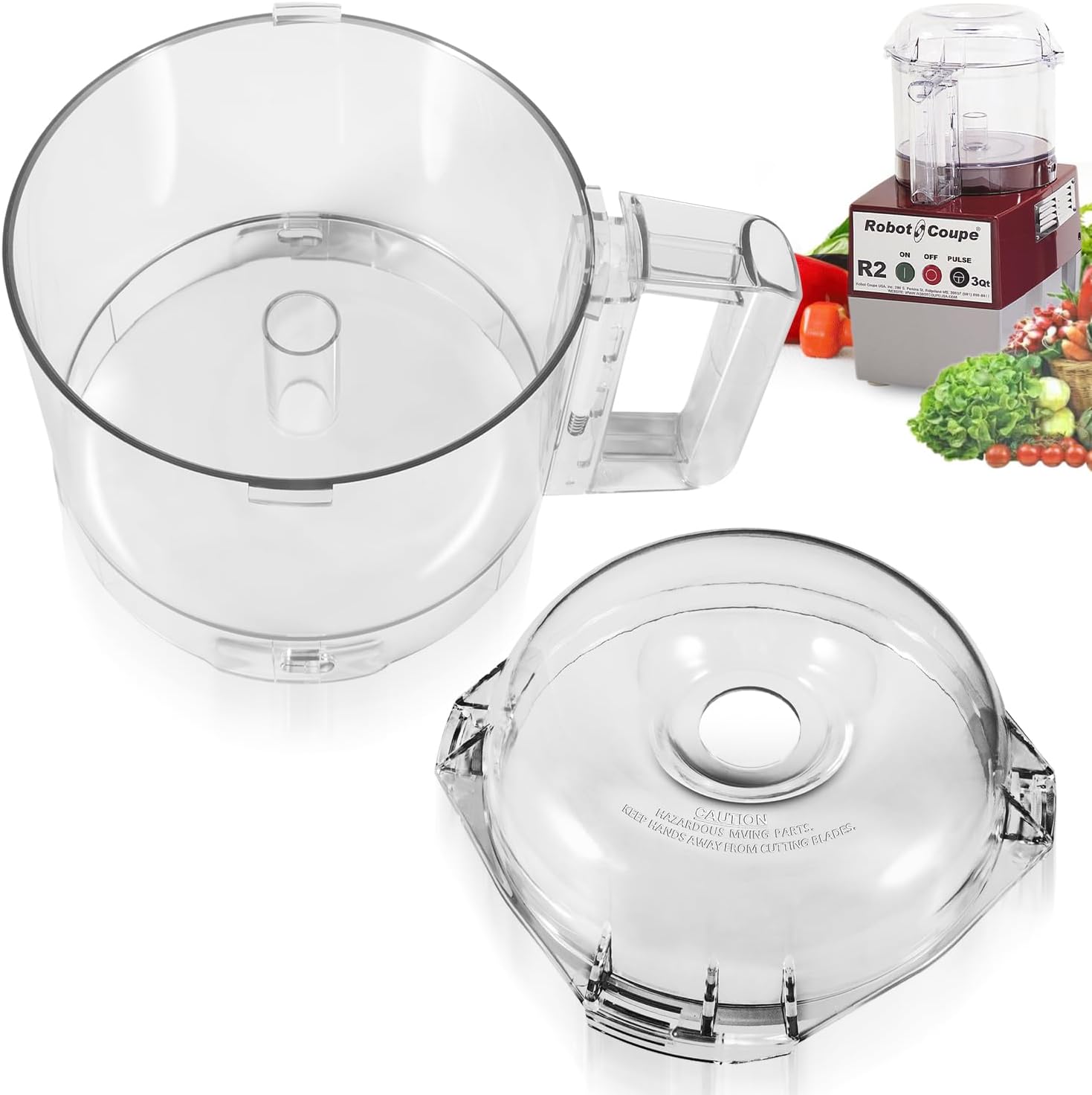 Amazon.com: 106458S Cutter Bowl Lid and 112203 Food Processor 3 Quart ...