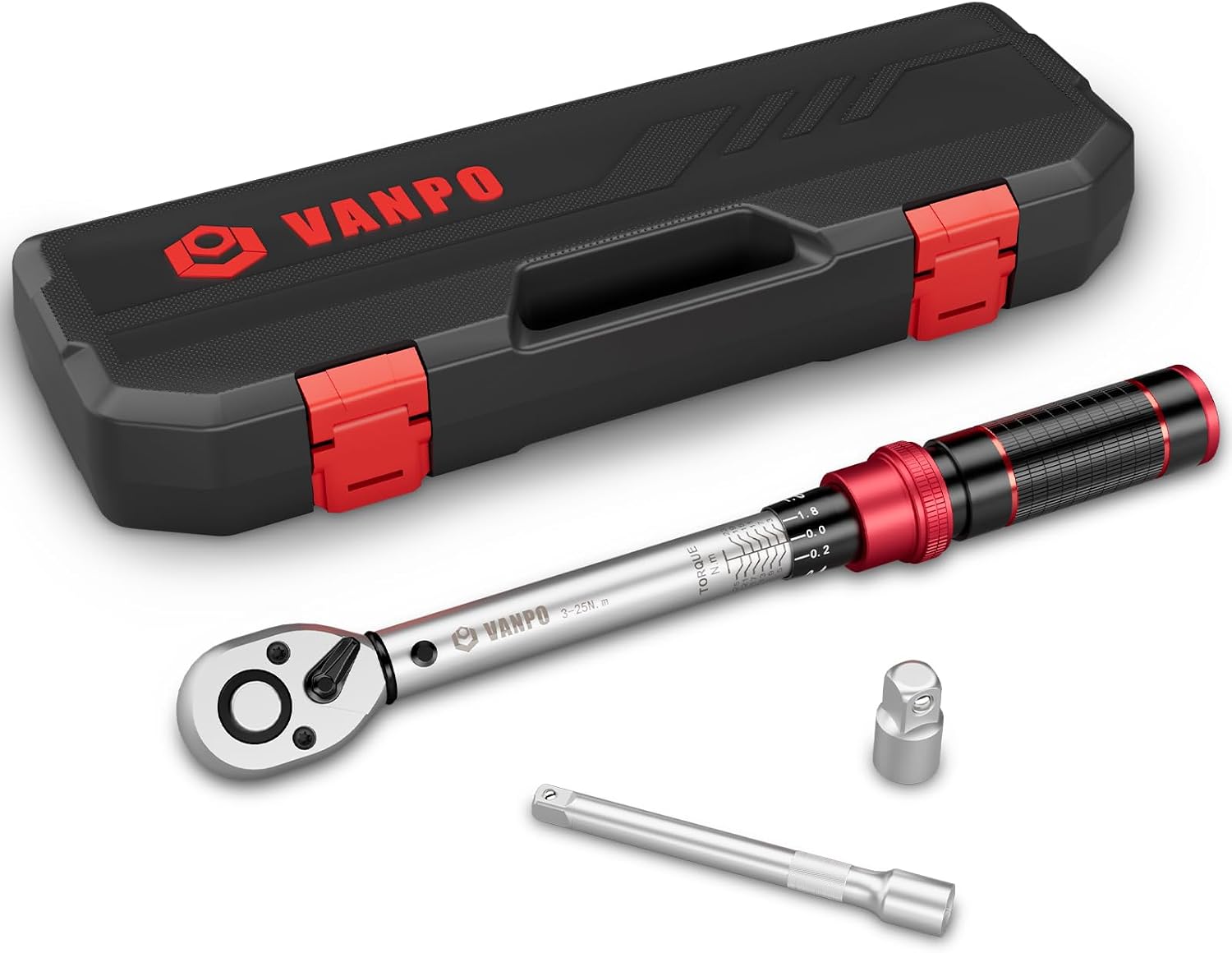 VANPO Chiave Dinamometrica 1/4”, 3-25Nm Bici e Moto Chiave ...