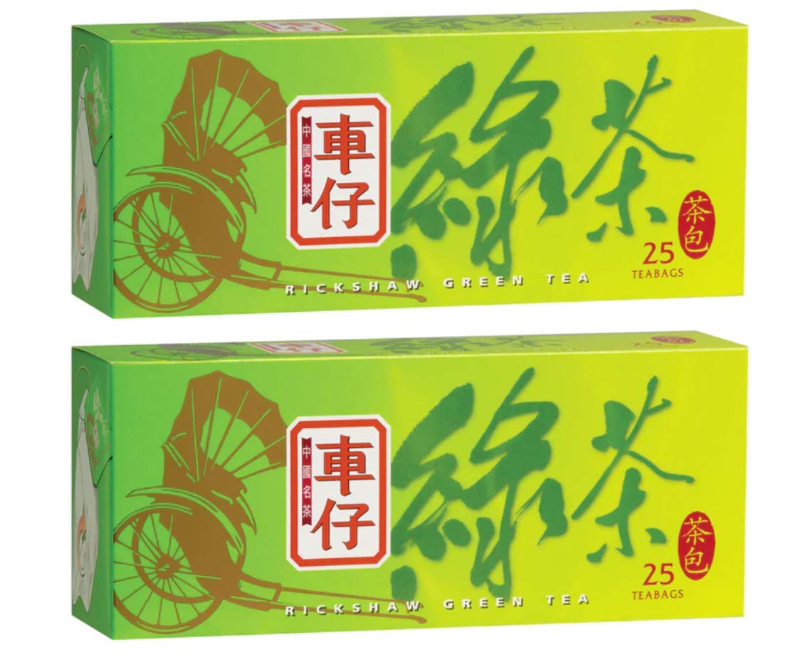 Amazon.com : Rickshaw Chinese Teabags GREEN TEA 25pcs tea bags x 2 ...