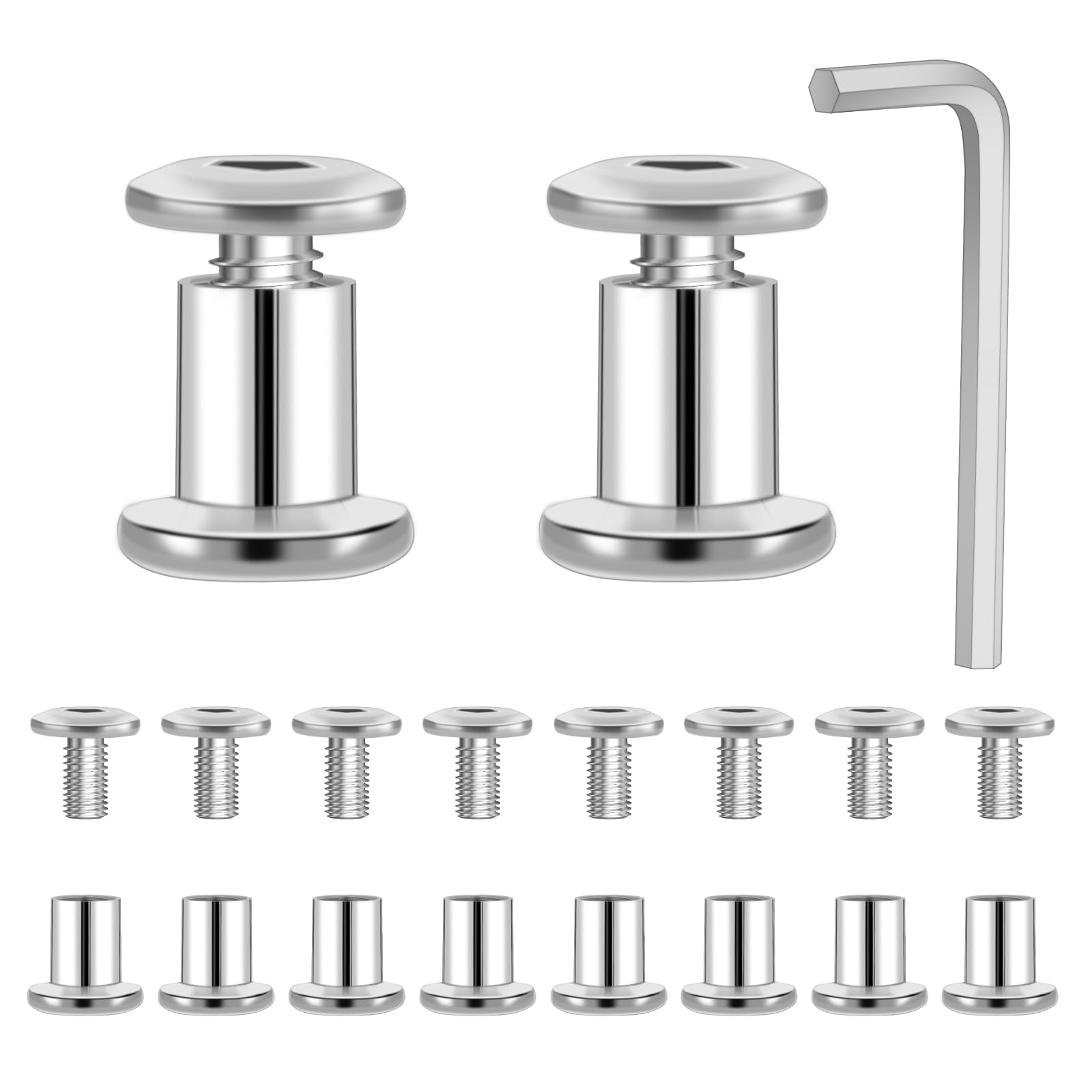 10 Sets Binding Post Screw Furniture Screws Fasteners Hex Drive Rivet ...