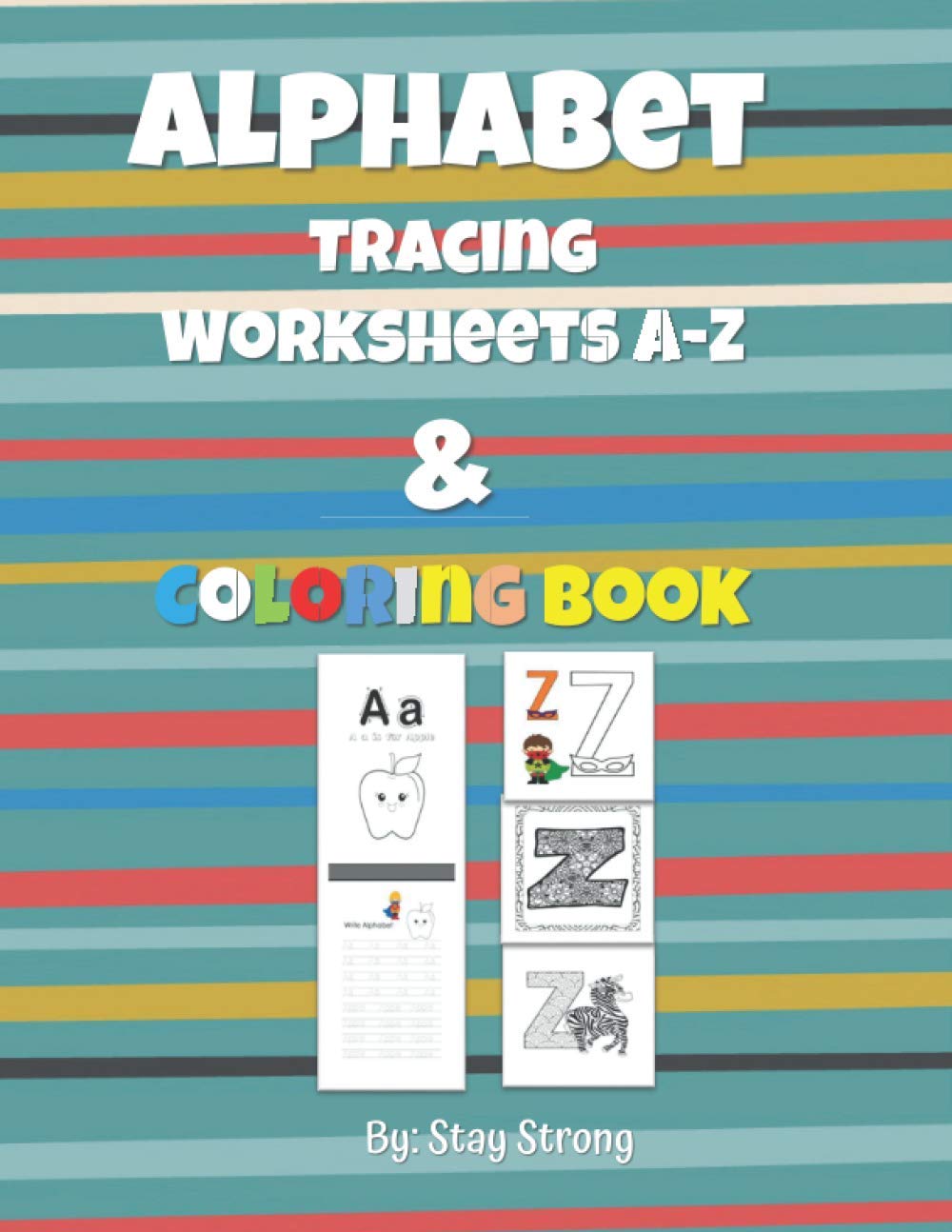 Buy Alphabet Tracing Worksheets A-Z & Alphabet Coloring Book: Alphabet ...